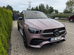 White Mercedes-Benz GLE 400 2022 in Riga, with an engine capacity of 2.90 L and mileage of 59 thousand km for 65900 €, photo  on AUTOMOTO.COM.LV
