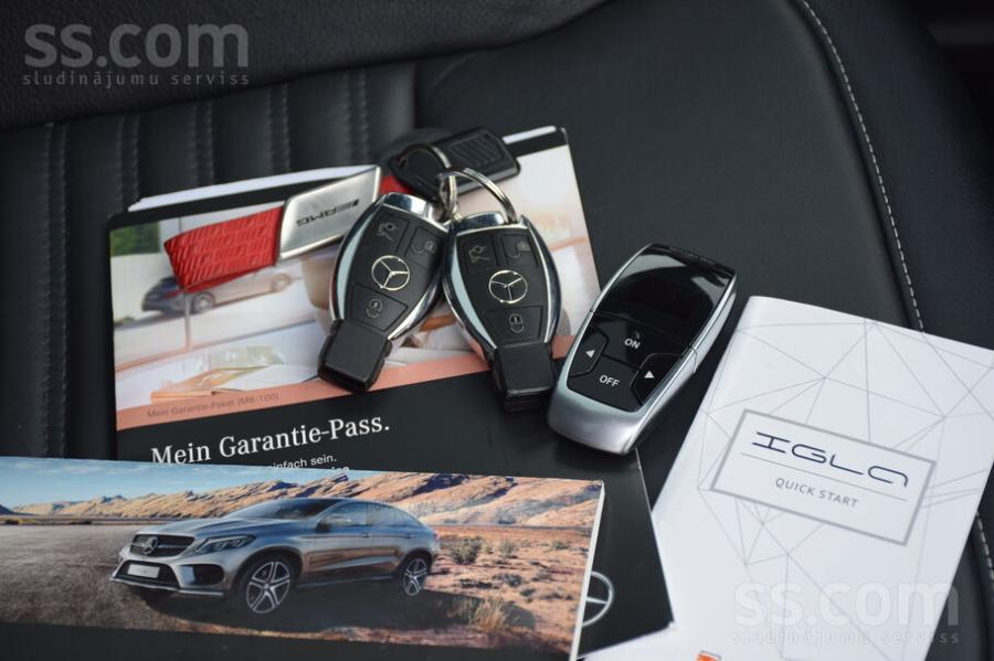 Черный Мерседес GLE 43 AMG 2017 в Рига, объемом двигателя 3.00 л и пробегом 170 тыс. км за 29990 €, фото 24 на AUTOMOTO.COM.LV