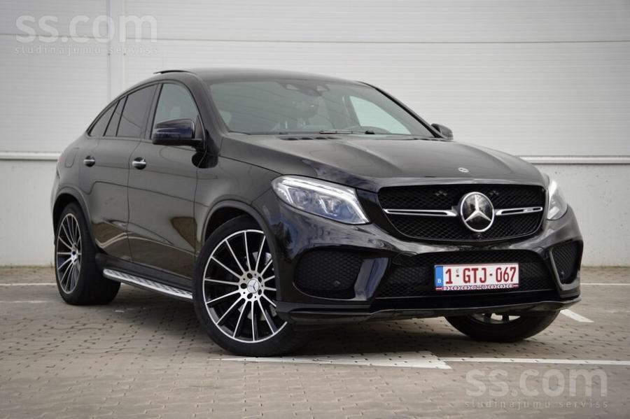 Черный Мерседес GLE 43 AMG 2018 в Рига, объемом двигателя 3.00 л и пробегом 255 тыс. км за 33000 €, фото 1 на AUTOMOTO.COM.LV