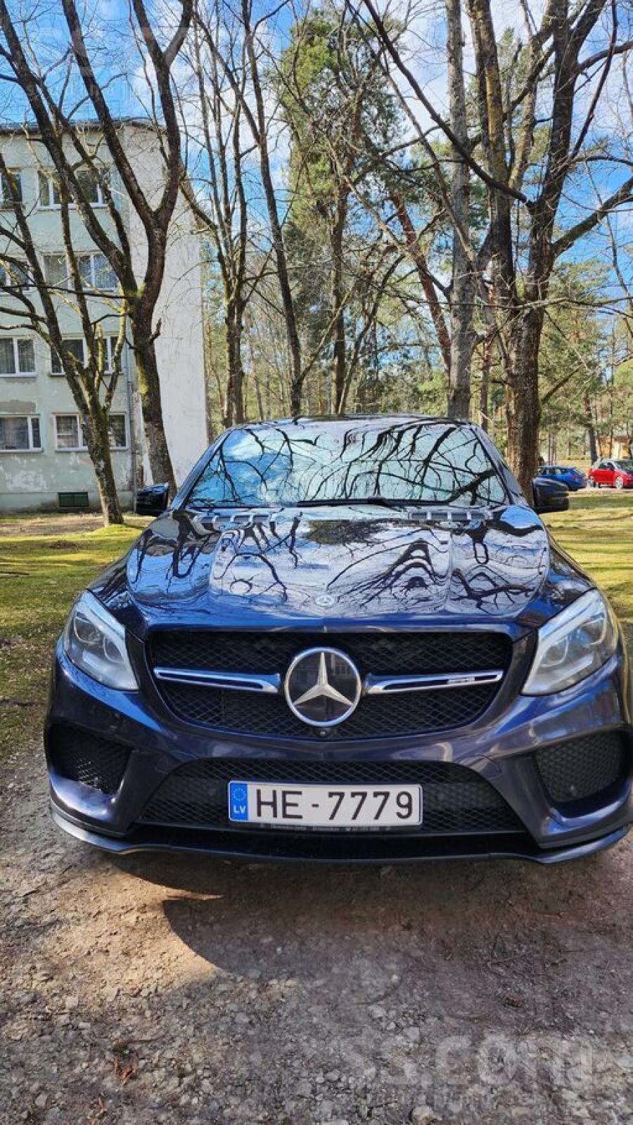 Zils Mercedes-Benz GLE 43 AMG 2018 Jūrmala, ar dzinēja tilpumu 2.90 L un nobraukumu 154 tūkst. km par 31000 €, foto 5 vietnē AUTOMOTO.COM.LV