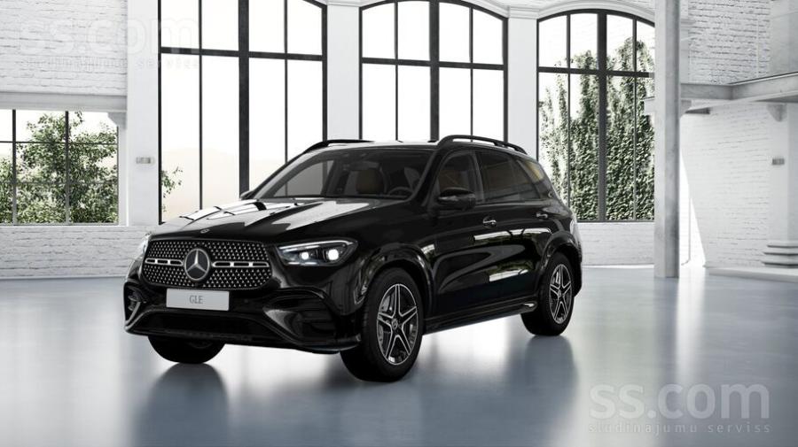 Black Mercedes-Benz GLE 450 AMG 2025 in Riga, with an engine capacity of 3.00 L and mileage of 17 thousand km for 76900 €, photo 1 on AUTOMOTO.COM.LV