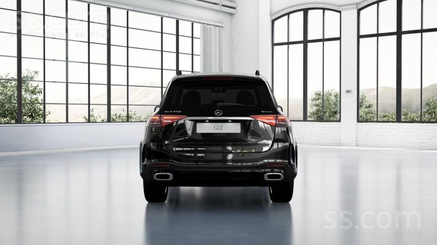 Black Mercedes-Benz GLE 450 AMG 2025 in Riga, with an engine capacity of 3.00 L and mileage of 17 thousand km for 76900 €, photo 6 on AUTOMOTO.COM.LV