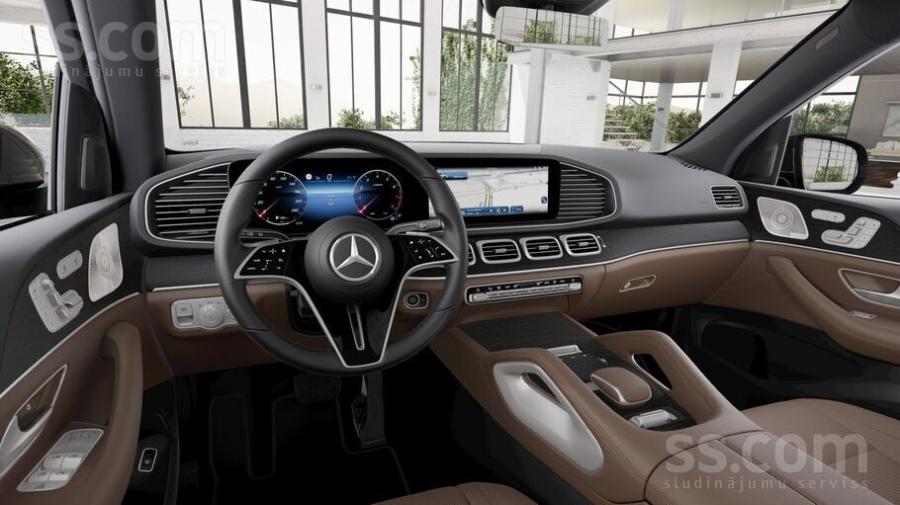 Black Mercedes-Benz GLE 450 AMG 2025 in Riga, with an engine capacity of 3.00 L and mileage of 17 thousand km for 76900 €, photo 8 on AUTOMOTO.COM.LV