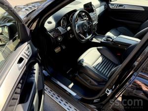 Black Mercedes-Benz GLE 450 AMG 2016 in Riga, with an engine capacity of 3.00 L and mileage of 221 thousand km for 28500 €, photo 21 on AUTOMOTO.COM.LV