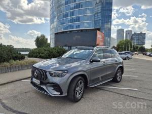 Серый Мерседес GLE 450 AMG 2024 в Рига, объемом двигателя 3.00 л и пробегом 31 тыс. км за 82500 €, фото  на AUTOMOTO.COM.LV