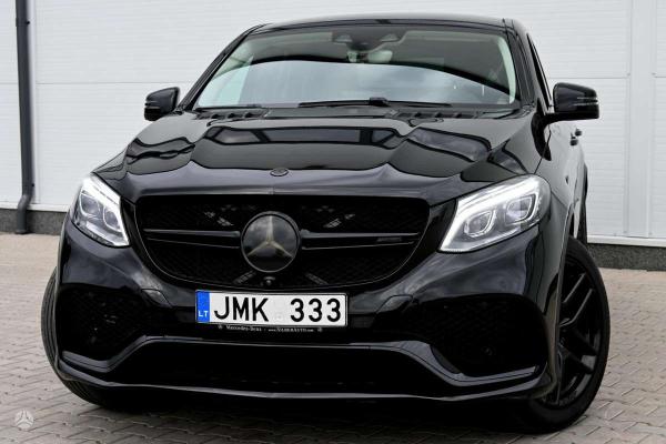 Black Mercedes-Benz gle-450 2016 in Kretinga, with an engine capacity of 3.00 L and mileage of 194 thousand km for 26999 €, photo 2 on AUTOMOTO.COM.LV