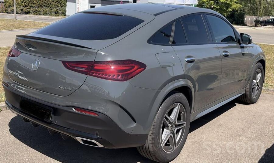 Grey Mercedes-Benz gle-450 2025 in Riga, with an engine capacity of 3.00 L and mileage of 13 thousand km for 91900 €, photo 1 on AUTOMOTO.COM.LV