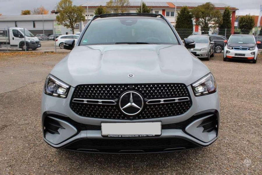 Pelēks Mercedes-Benz gle-450 2024 Viļņa, ar dzinēja tilpumu 2.99 L un nobraukumu 24 tūkst. km par 84989 €, foto 2 vietnē AUTOMOTO.COM.LV