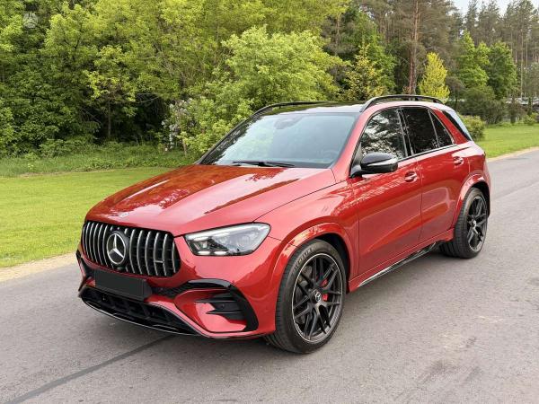 Красный Мерседес GLE 450 2024 в Вильнюс, объемом двигателя 2.99 л и пробегом 15 тыс. км за 86500 €, фото 2 на AUTOMOTO.COM.LV