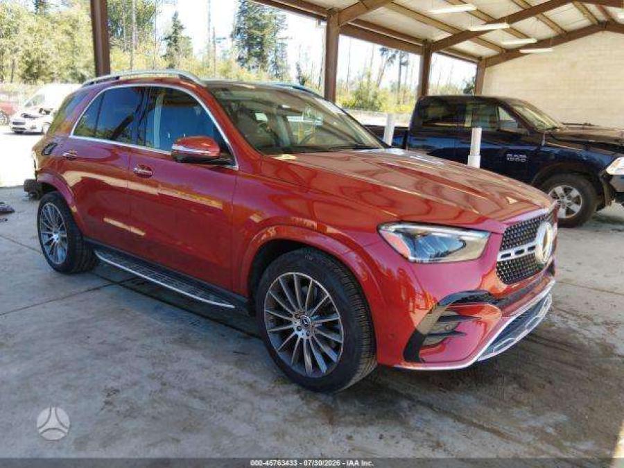 Sarkans Mercedes-Benz gle-450 2024 Klaipėda, ar dzinēja tilpumu 0.00 L un nobraukumu 6 tūkst. km par 28000 €, foto 1 vietnē AUTOMOTO.COM.LV