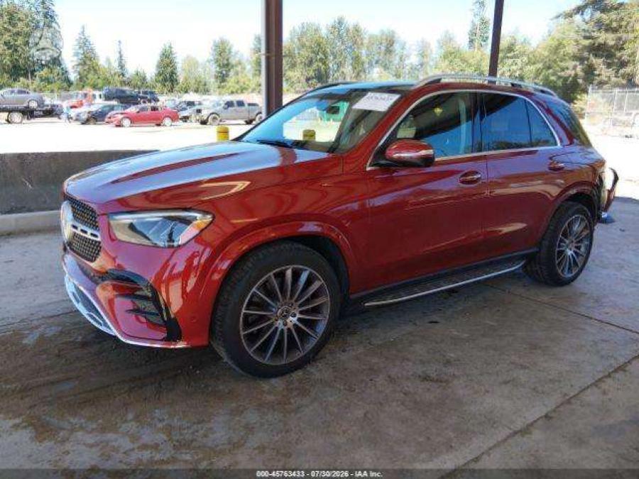 Sarkans Mercedes-Benz gle-450 2024 Klaipėda, ar dzinēja tilpumu 0.00 L un nobraukumu 6 tūkst. km par 28000 €, foto 3 vietnē AUTOMOTO.COM.LV