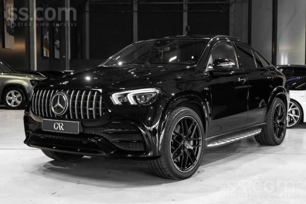 Black Mercedes-Benz GLE 53 AMG 2020 in Riga, with an engine capacity of 3.00 L and mileage of 38 thousand km for 75007 €, photo 1 on AUTOMOTO.COM.LV