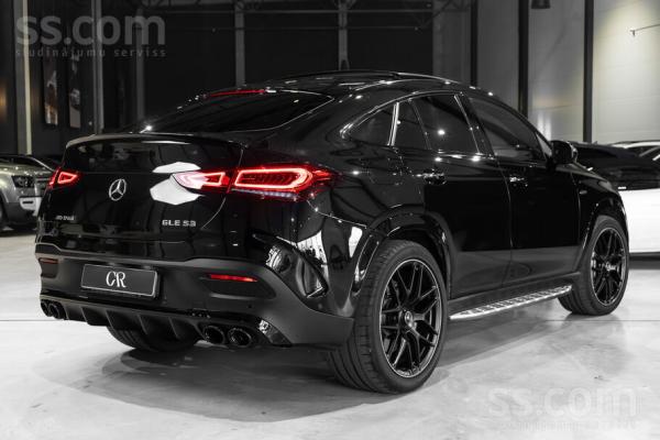 Black Mercedes-Benz GLE 53 AMG 2020 in Riga, with an engine capacity of 3.00 L and mileage of 38 thousand km for 75007 €, photo 4 on AUTOMOTO.COM.LV