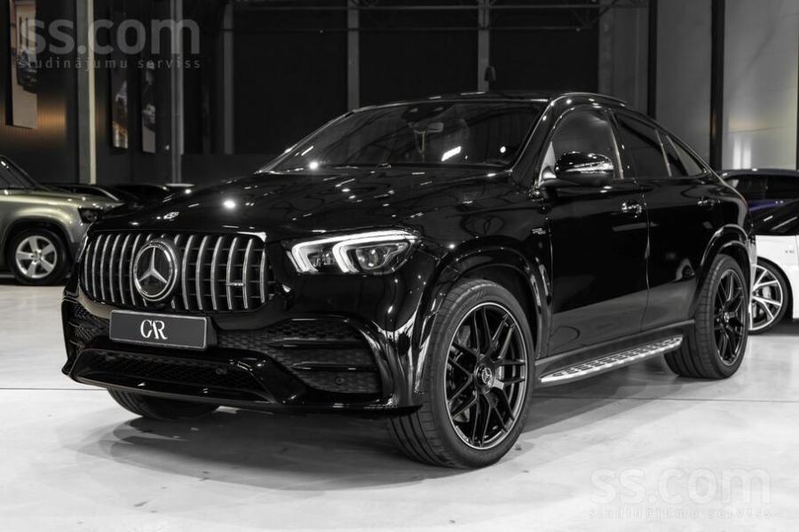 Черный Мерседес GLE 53 AMG 2020 в Рига, объемом двигателя 3.00 л и пробегом 38 тыс. км за 72000 €, фото 1 на AUTOMOTO.COM.LV