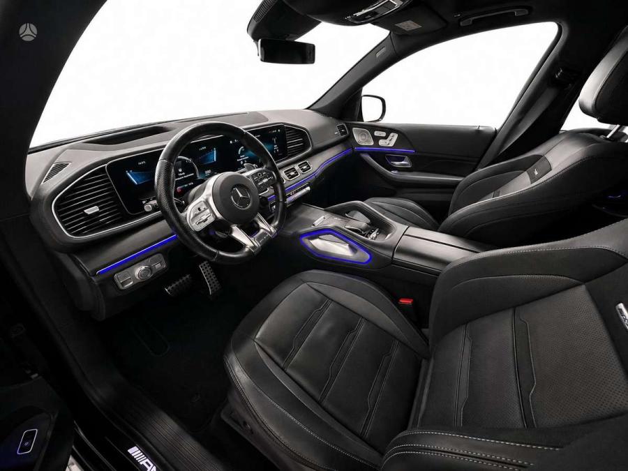 Black Mercedes-Benz GLE 53 AMG 2022 in Kaunas, with an engine capacity of 3.00 L and mileage of 126 thousand km for 67900 €, photo 9 on AUTOMOTO.COM.LV