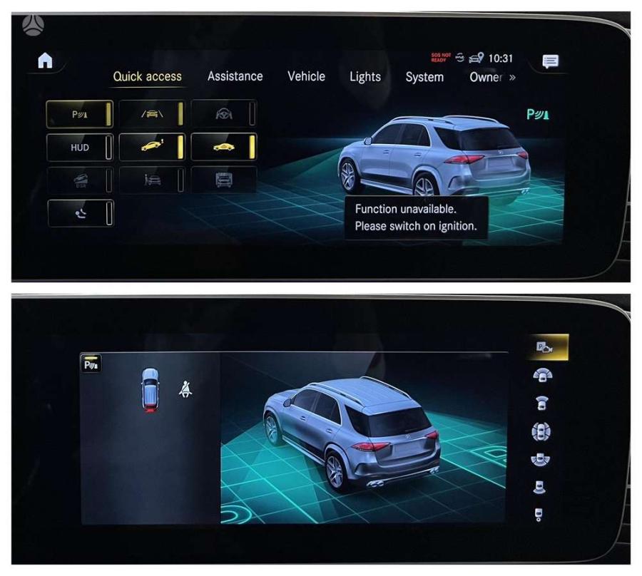 Black Mercedes-Benz GLE 53 AMG 2022 in Kaunas, with an engine capacity of 3.00 L and mileage of 126 thousand km for 67900 €, photo 14 on AUTOMOTO.COM.LV