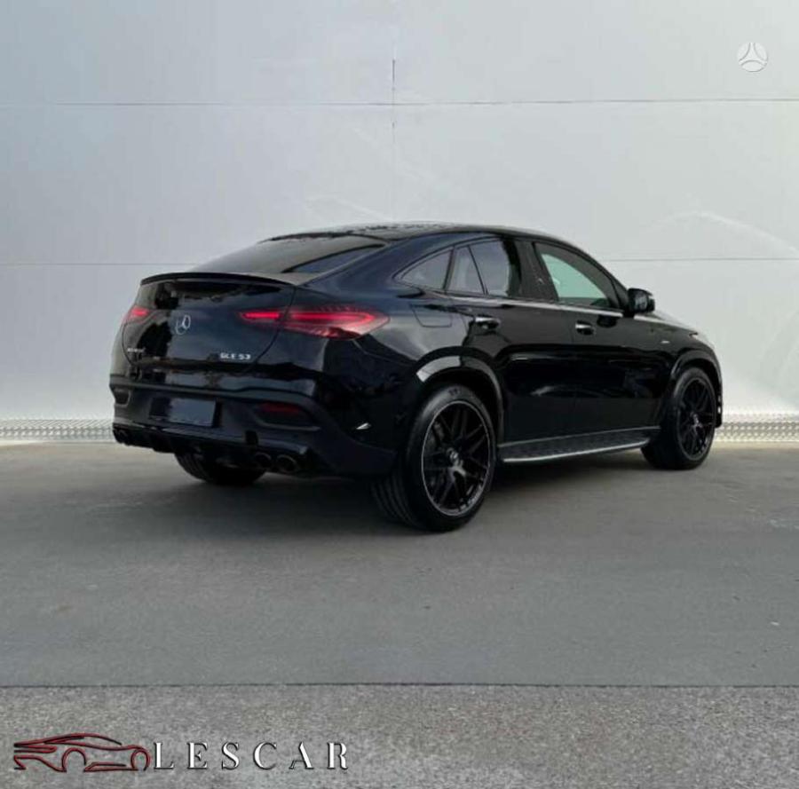 Black Mercedes-Benz GLE 53 AMG 2024 in Vilnius, with an engine capacity of 3.00 L and mileage of 34 thousand km for 105000 €, photo 2 on AUTOMOTO.COM.LV
