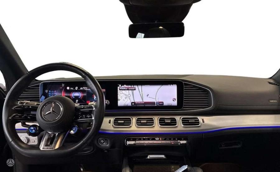 Черный Мерседес GLE 53 AMG 2025 в Вильнюс, объемом двигателя 3.00 л и пробегом 13 тыс. км за 120000 €, фото 7 на AUTOMOTO.COM.LV