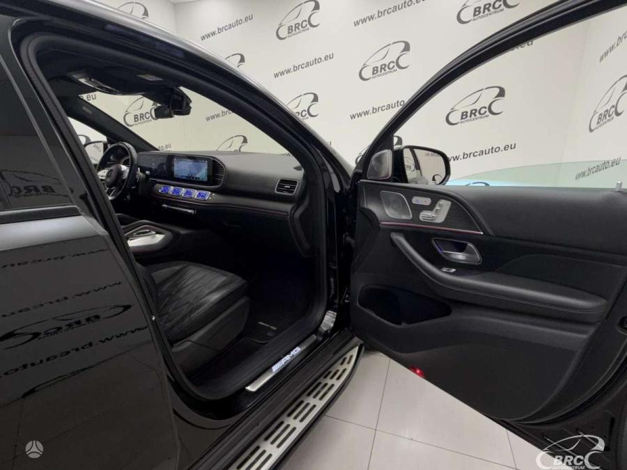 Black Mercedes-Benz GLE 53 AMG 2020 in Vilnius, with an engine capacity of 3.00 L and mileage of 154 thousand km for 54000 €, photo 10 on AUTOMOTO.COM.LV