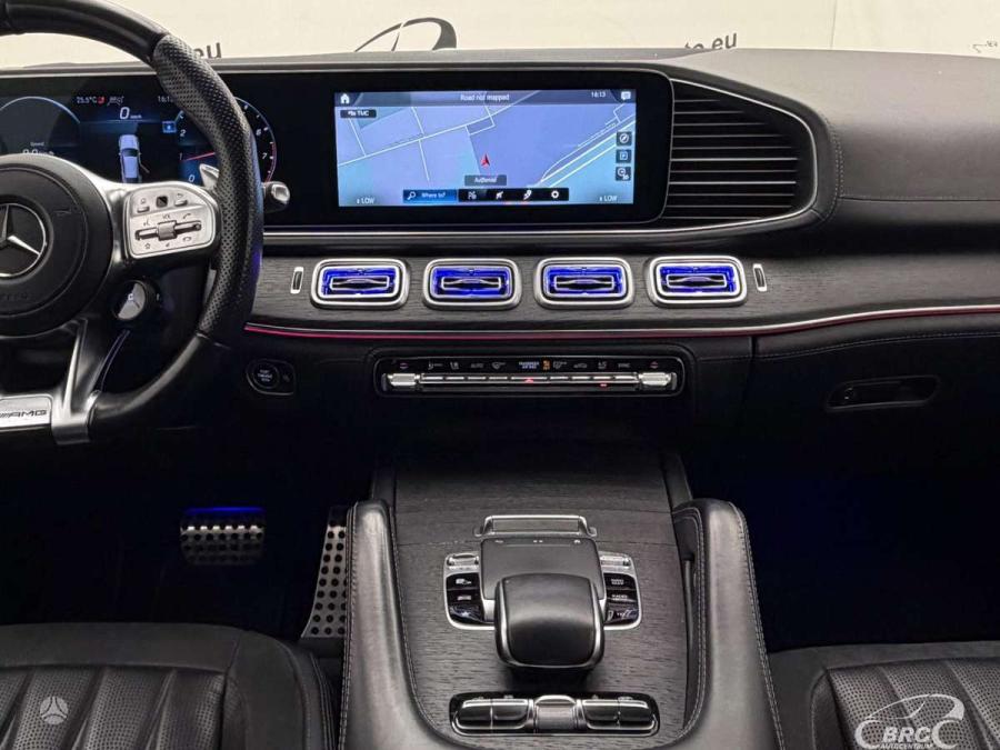 Black Mercedes-Benz GLE 53 AMG 2020 in Vilnius, with an engine capacity of 3.00 L and mileage of 154 thousand km for 54000 €, photo 20 on AUTOMOTO.COM.LV