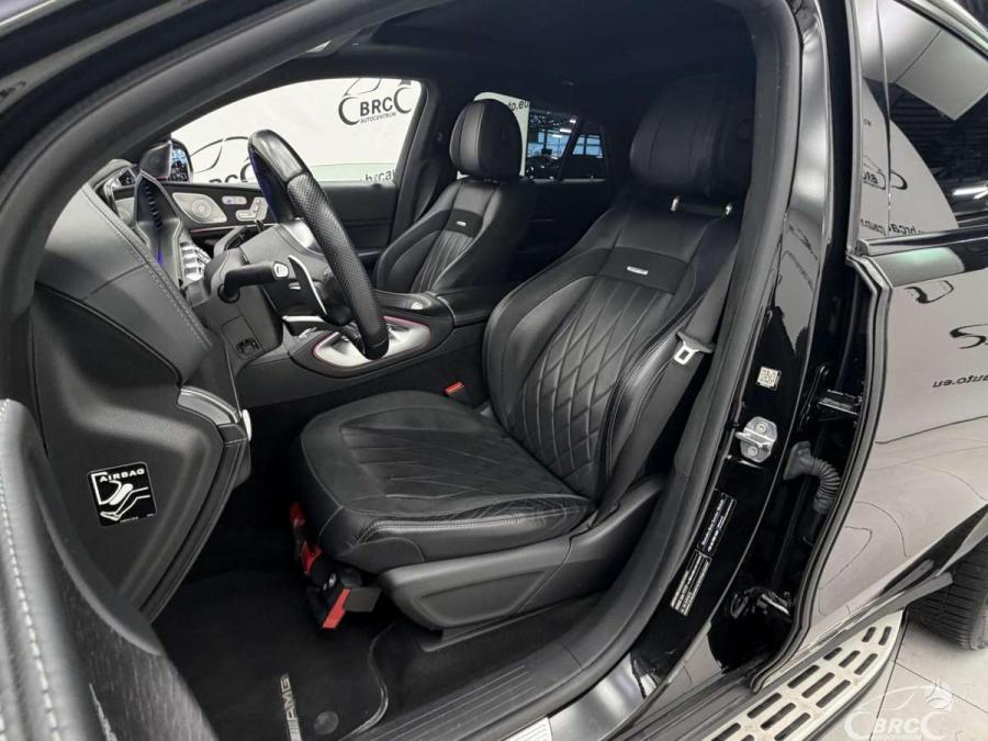 Black Mercedes-Benz GLE 53 AMG 2020 in Vilnius, with an engine capacity of 3.00 L and mileage of 154 thousand km for 54000 €, photo 29 on AUTOMOTO.COM.LV