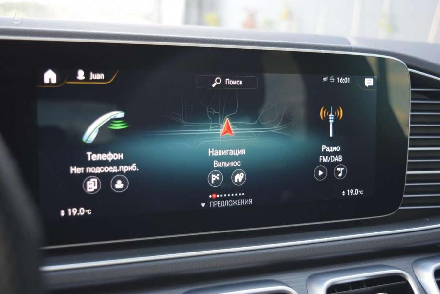 Pelēks Mercedes-Benz GLE 53 AMG 2020 Viļņa, ar dzinēja tilpumu 3.00 L un nobraukumu 46 tūkst. km par 68000 €, foto 24 vietnē AUTOMOTO.COM.LV