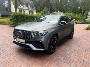 Grey Mercedes-Benz GLE 53 AMG 2020 in Vilnius, with an engine capacity of 3.00 L and mileage of 105 thousand km for 68000 €, photo 1 on AUTOMOTO.COM.LV