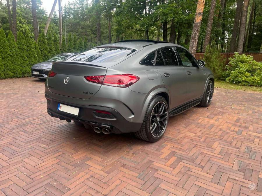 Grey Mercedes-Benz GLE 53 AMG 2020 in Vilnius, with an engine capacity of 3.00 L and mileage of 105 thousand km for 68000 €, photo 3 on AUTOMOTO.COM.LV