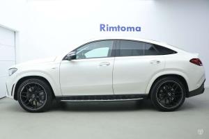 White Mercedes-Benz GLE 53 AMG 2021 in Vilnius, with an engine capacity of 3.00 L and mileage of 113 thousand km for 59990 €, photo 6 on AUTOMOTO.COM.LV