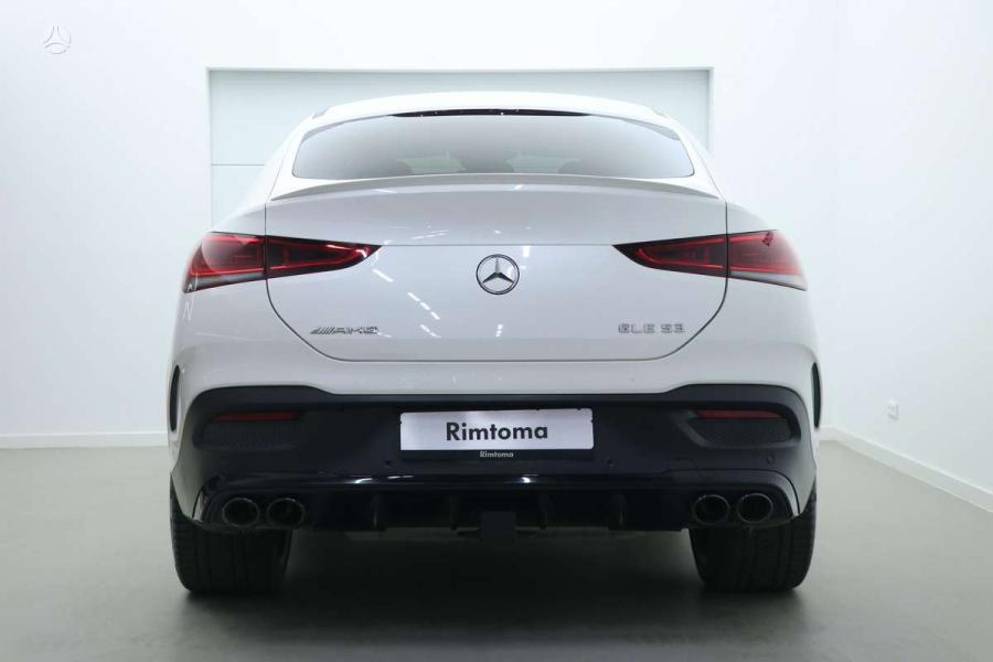 White Mercedes-Benz GLE 53 AMG 2021 in Vilnius, with an engine capacity of 3.00 L and mileage of 113 thousand km for 59990 €, photo 8 on AUTOMOTO.COM.LV