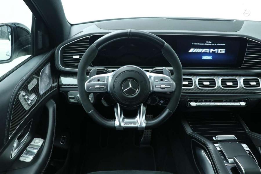 White Mercedes-Benz GLE 53 AMG 2021 in Vilnius, with an engine capacity of 3.00 L and mileage of 113 thousand km for 59990 €, photo 20 on AUTOMOTO.COM.LV
