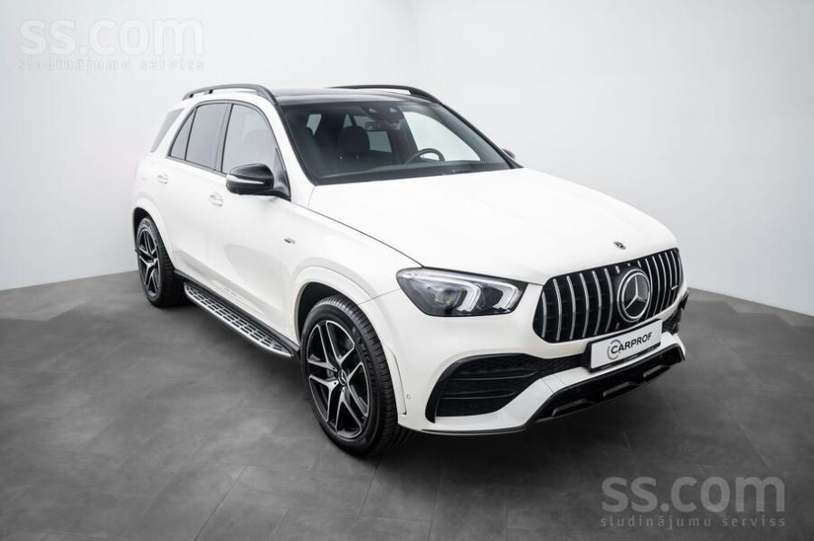 Белый Мерседес GLE 53 AMG 2022 в Таллин, объемом двигателя 3.00 л и пробегом 28 тыс. км за 78999 €, фото 5 на AUTOMOTO.COM.LV