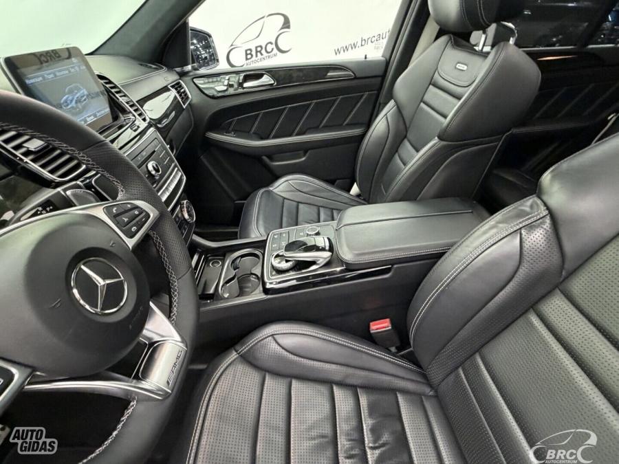 Black Mercedes-Benz GLE 63 AMG 2016 in Avizieniai, with an engine capacity of 5.50 L and mileage of 187 thousand km for 40900 €, photo 25 on AUTOMOTO.COM.LV