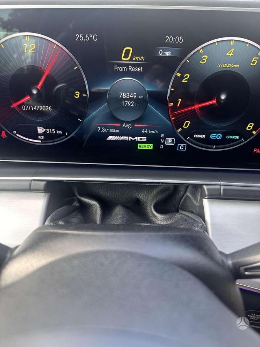 Черный Мерседес ГЛE 63 AMГ 2021 в Утена, объемом двигателя 4.00 л и пробегом 79 тыс. км за 78000 €, фото 12 на AUTOMOTO.COM.LV