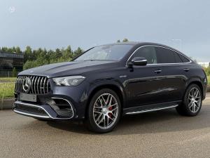 Blue Mercedes-Benz GLE 63 AMG 2021 in Panevezys, with an engine capacity of 3.98 L and mileage of 72 thousand km for 68900 €, photo  on AUTOMOTO.COM.LV