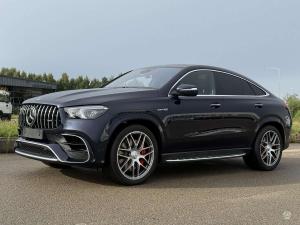 Blue Mercedes-Benz GLE 63 AMG 2021 in Panevezys, with an engine capacity of 3.98 L and mileage of 72 thousand km for 68900 €, photo 3 on AUTOMOTO.COM.LV
