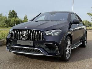 Blue Mercedes-Benz GLE 63 AMG 2021 in Panevezys, with an engine capacity of 3.98 L and mileage of 72 thousand km for 68900 €, photo 6 on AUTOMOTO.COM.LV