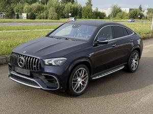 Blue Mercedes-Benz GLE 63 AMG 2021 in Panevezys, with an engine capacity of 3.98 L and mileage of 72 thousand km for 68900 €, photo 7 on AUTOMOTO.COM.LV