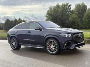 Blue Mercedes-Benz GLE 63 AMG 2021 in Panevezys, with an engine capacity of 3.98 L and mileage of 72 thousand km for 68900 €, photo 13 on AUTOMOTO.COM.LV