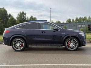 Blue Mercedes-Benz GLE 63 AMG 2021 in Panevezys, with an engine capacity of 3.98 L and mileage of 72 thousand km for 68900 €, photo 25 on AUTOMOTO.COM.LV