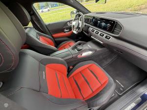 Blue Mercedes-Benz GLE 63 AMG 2021 in Panevezys, with an engine capacity of 3.98 L and mileage of 72 thousand km for 68900 €, photo 31 on AUTOMOTO.COM.LV