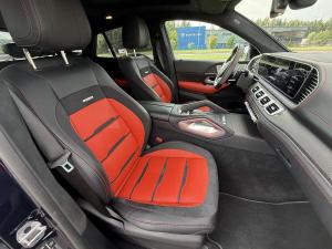 Blue Mercedes-Benz GLE 63 AMG 2021 in Panevezys, with an engine capacity of 3.98 L and mileage of 72 thousand km for 68900 €, photo 32 on AUTOMOTO.COM.LV