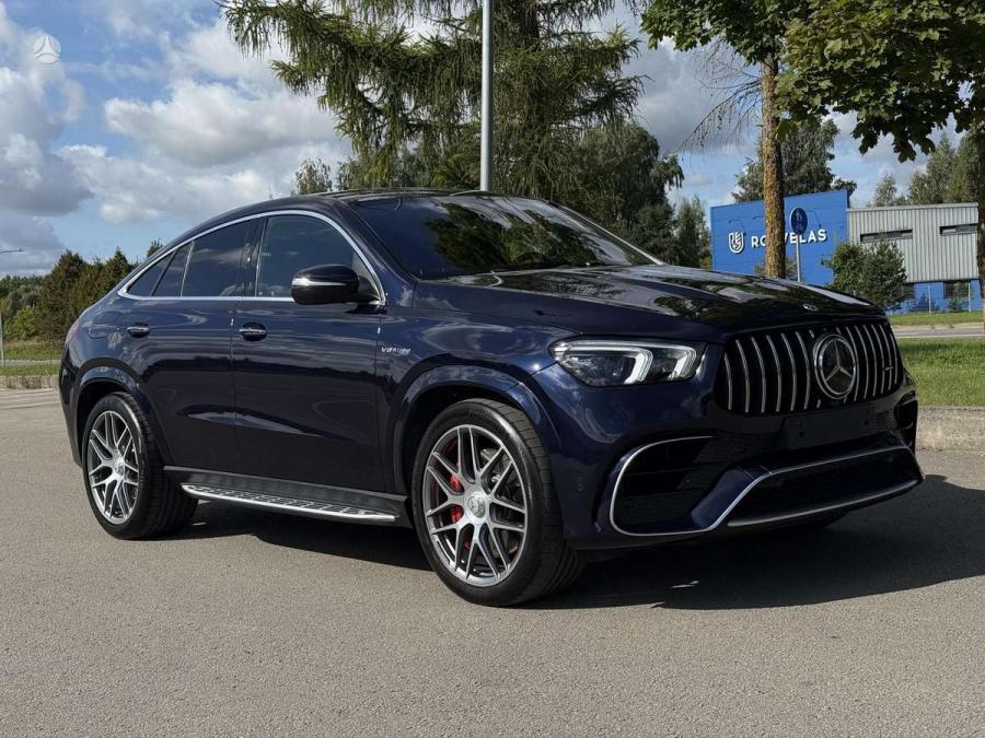 Синий Мерседес ГЛE 63 AMГ 2021 в Паневежис, объемом двигателя 3.98 л и пробегом 73 тыс. км за 66900 €, фото 10 на AUTOMOTO.COM.LV