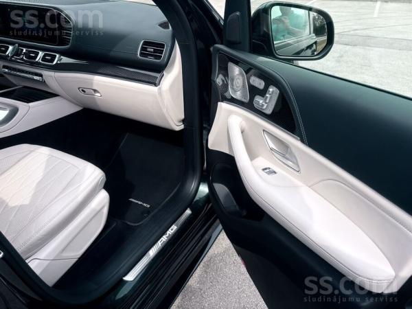 Green Mercedes-Benz GLE 63 AMG 2023 in Riga, with an engine capacity of 6.30 L and mileage of 56 thousand km for 79900 €, photo 7 on AUTOMOTO.COM.LV