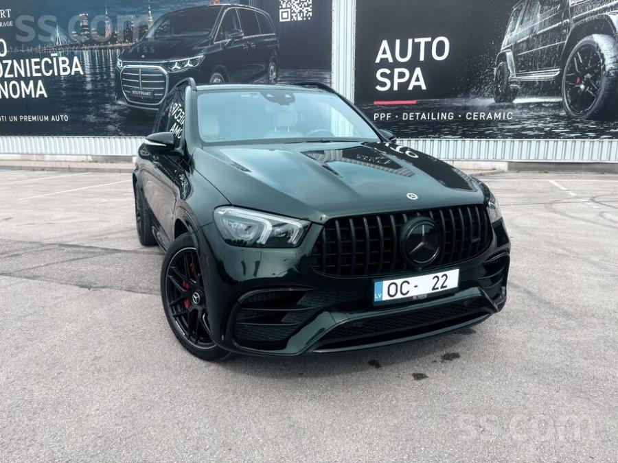 Zaļš Mercedes-Benz GLE 63 AMG 2023 Rīga, ar dzinēja tilpumu 6.30 L un nobraukumu 56 tūkst. km par 79900 €, foto 1 vietnē AUTOMOTO.COM.LV