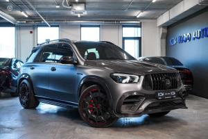 Grey Mercedes-Benz GLE 63 AMG 2021 in Marijampole, with an engine capacity of 3.98 L and mileage of 86 thousand km for 92450 €, photo  on AUTOMOTO.COM.LV