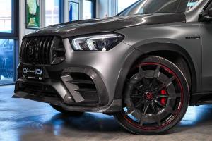 Grey Mercedes-Benz GLE 63 AMG 2021 in Marijampole, with an engine capacity of 3.98 L and mileage of 86 thousand km for 92450 €, photo 7 on AUTOMOTO.COM.LV