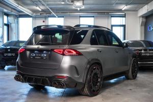 Grey Mercedes-Benz GLE 63 AMG 2021 in Marijampole, with an engine capacity of 3.98 L and mileage of 86 thousand km for 92450 €, photo 13 on AUTOMOTO.COM.LV