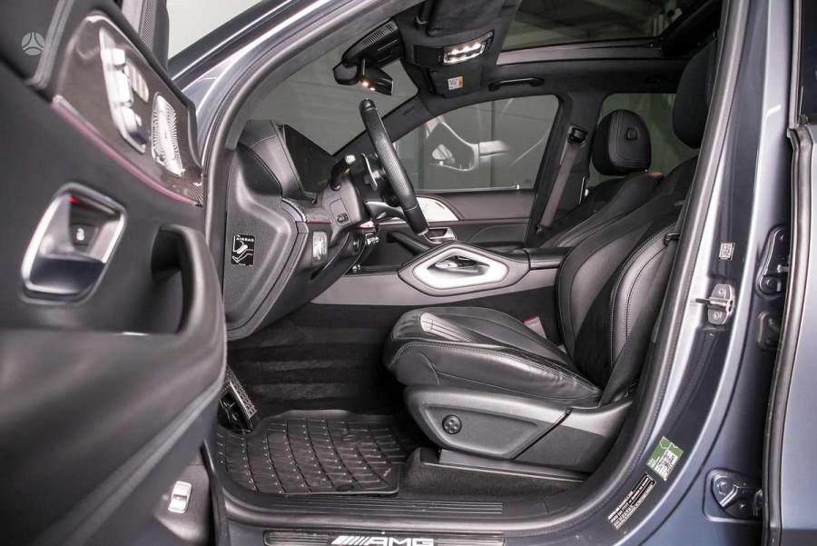 Grey Mercedes-Benz GLE 63 AMG 2021 in Marijampole, with an engine capacity of 3.98 L and mileage of 86 thousand km for 92450 €, photo 28 on AUTOMOTO.COM.LV