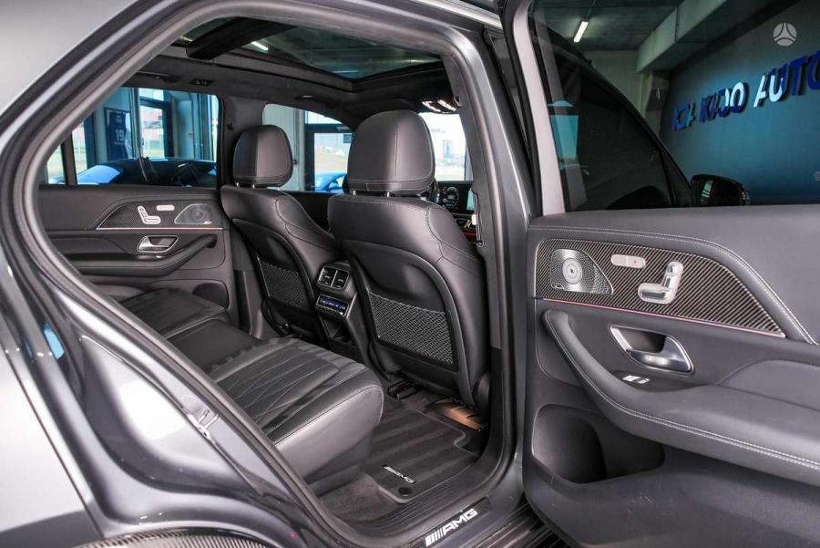 Grey Mercedes-Benz GLE 63 AMG 2021 in Marijampole, with an engine capacity of 3.98 L and mileage of 86 thousand km for 92450 €, photo 37 on AUTOMOTO.COM.LV